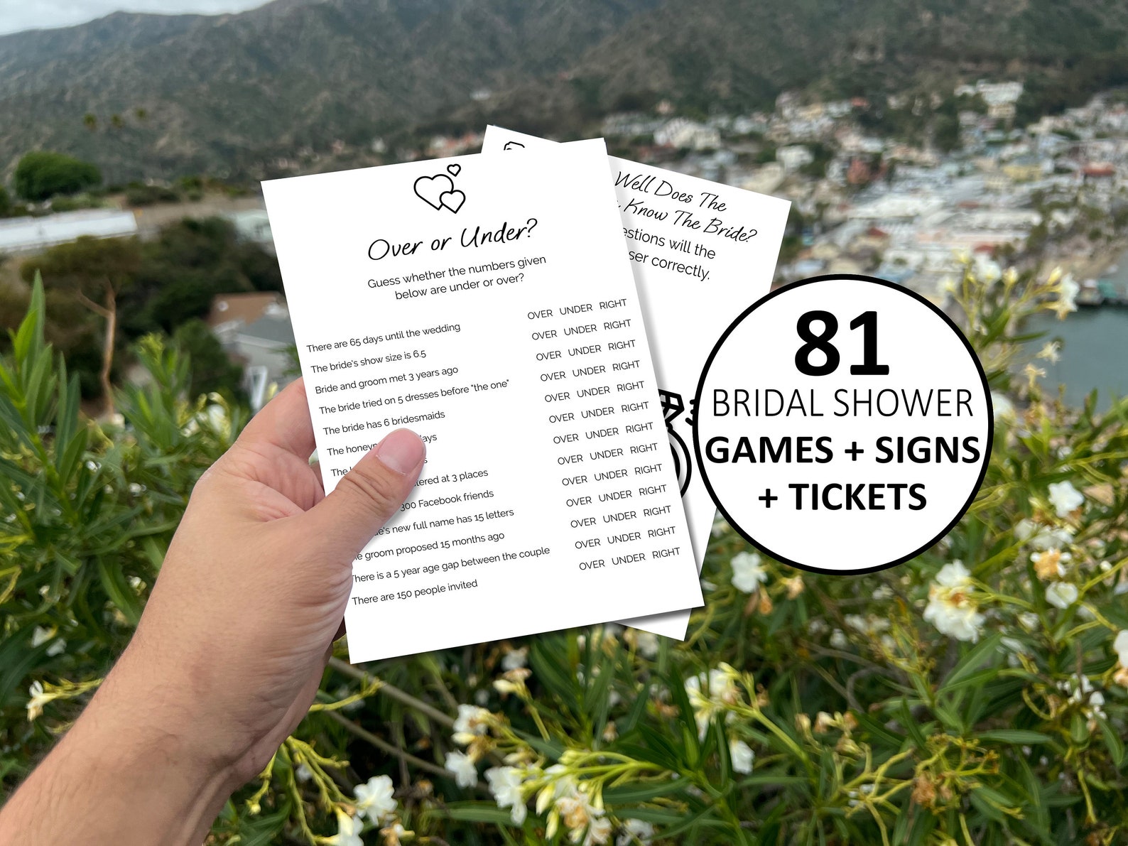 81 Bridal Shower Games Instant Download, Bridal Shower Games Printable ...