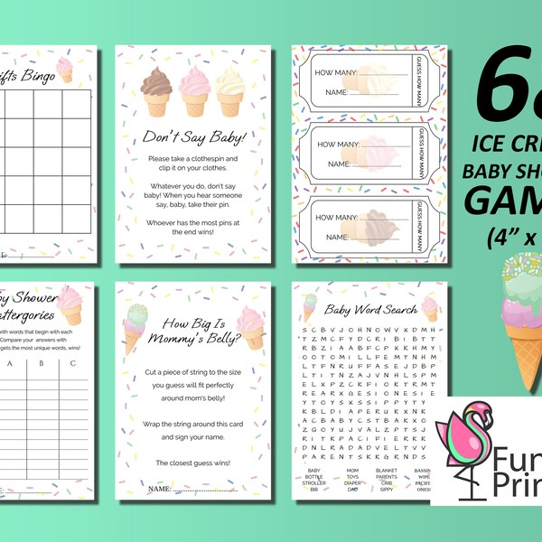 Ice Cream Baby Shower - Etsy