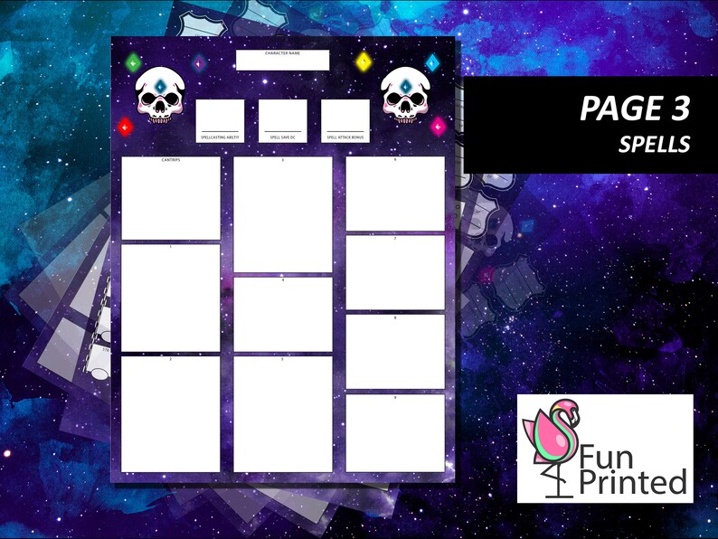 Dnd Character Sheet 5e Wizard Dungeons And Dragons Character Sheet Dandd 5e Dnd Ts