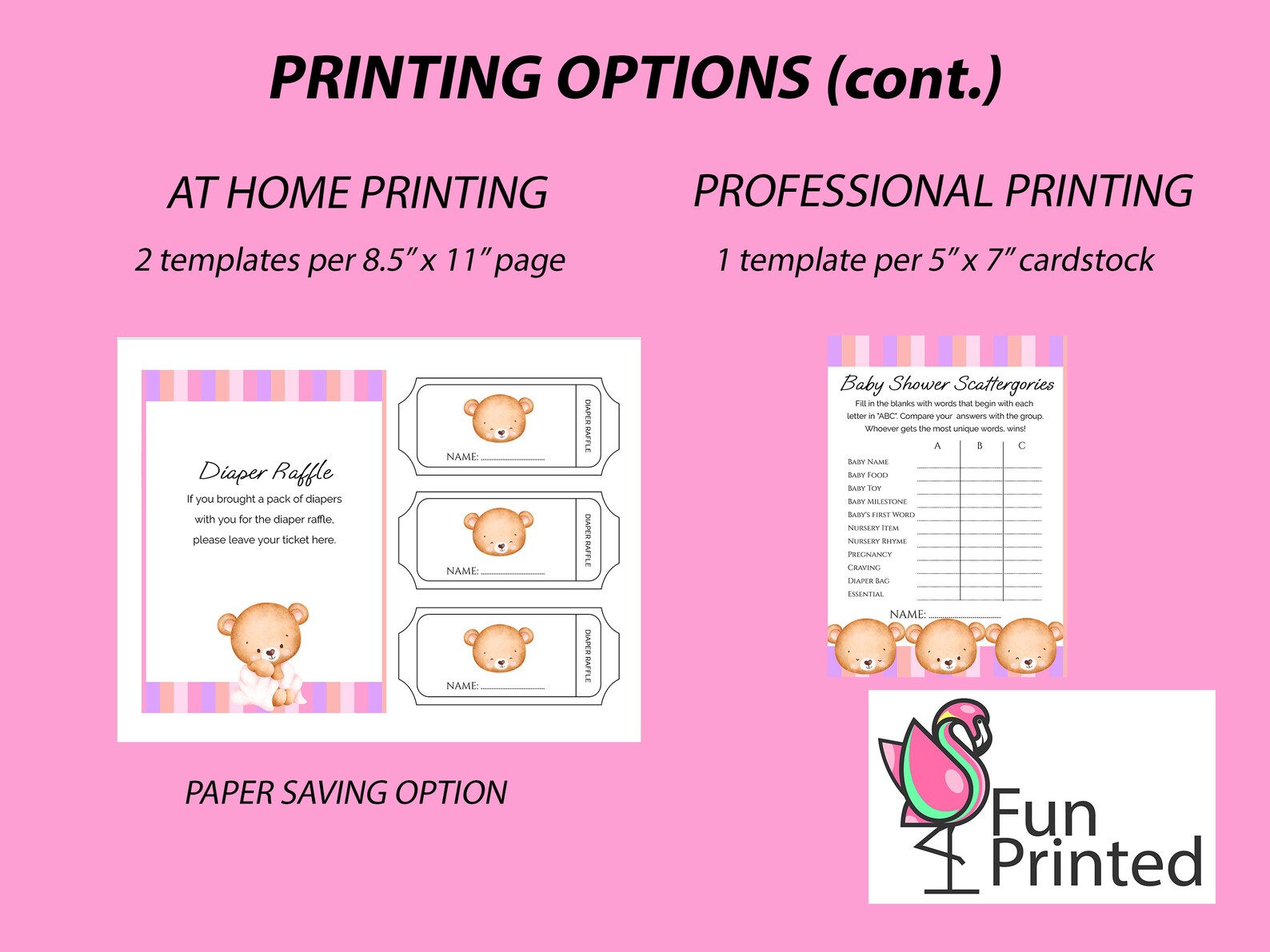 68 Pink Teddy Baby Shower Games Bundle, Boy Teddy Baby Shower Game Any ...