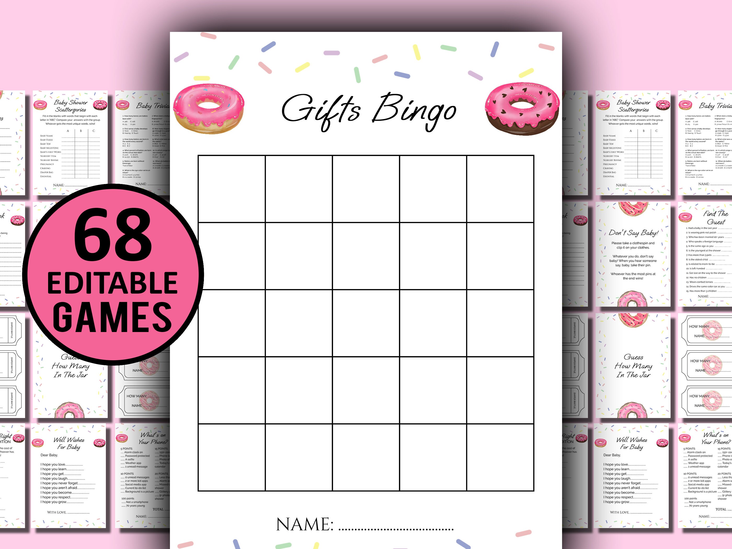 68 Donut Shower Games, Donut Baby Shower, Donut Themed Baby Shower ...