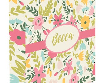 Floral binder | Etsy