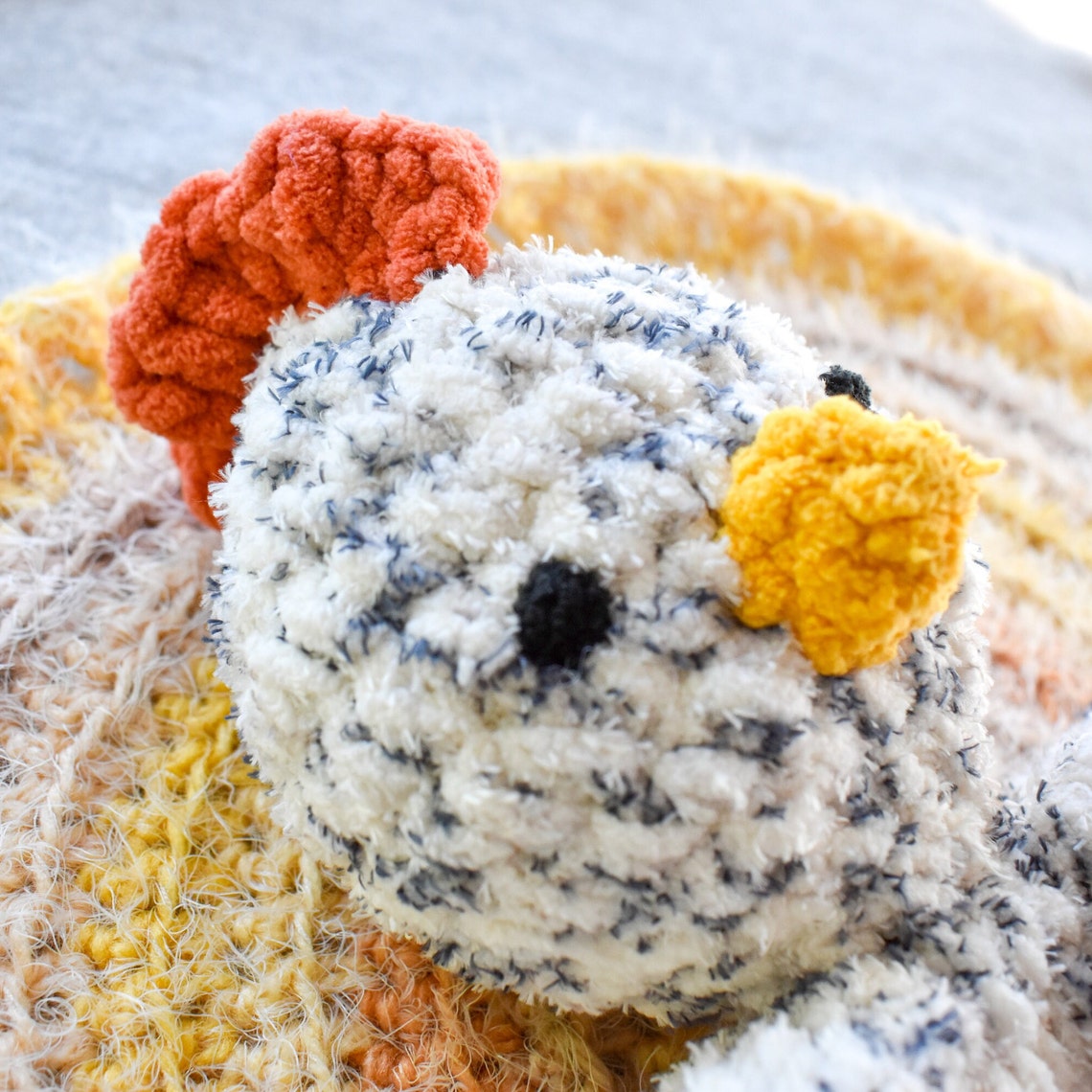 Custom Chicken Snuggler|crochet Animal|plush Toy|baby Gift|lovey ...