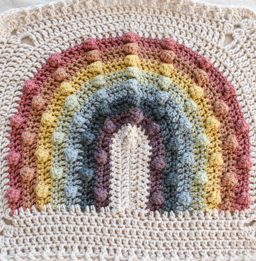 Rainbow Baby Blanket Crochet Loveyrainbow Baby Giftbaby - Etsy
