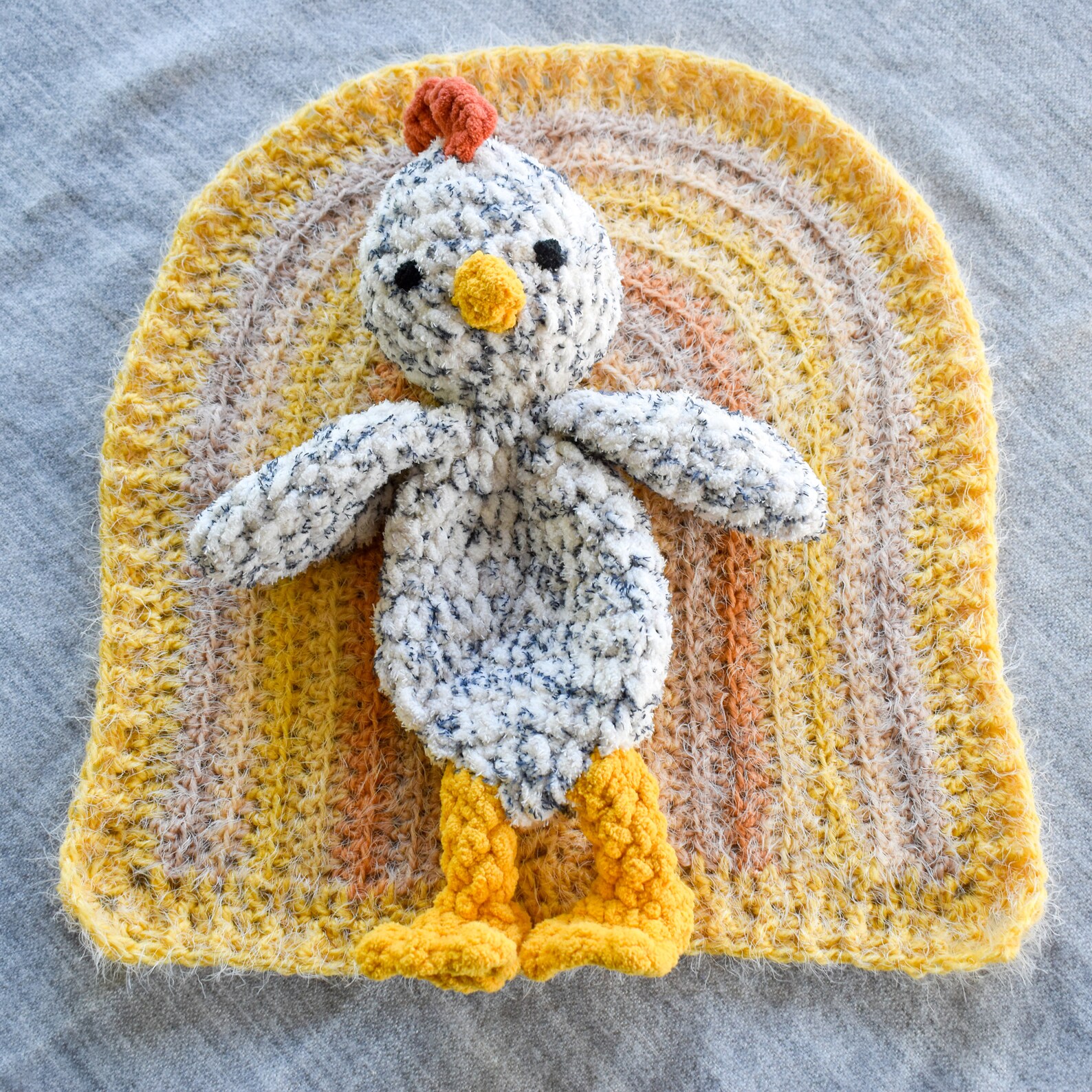 Custom Chicken Snuggler|crochet Animal|plush Toy|baby Gift|lovey ...
