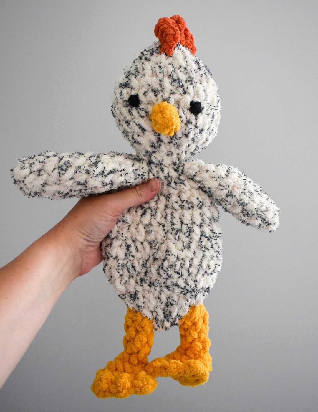 Custom Chicken Snuggler|crochet Animal|plush Toy|baby Gift|lovey ...