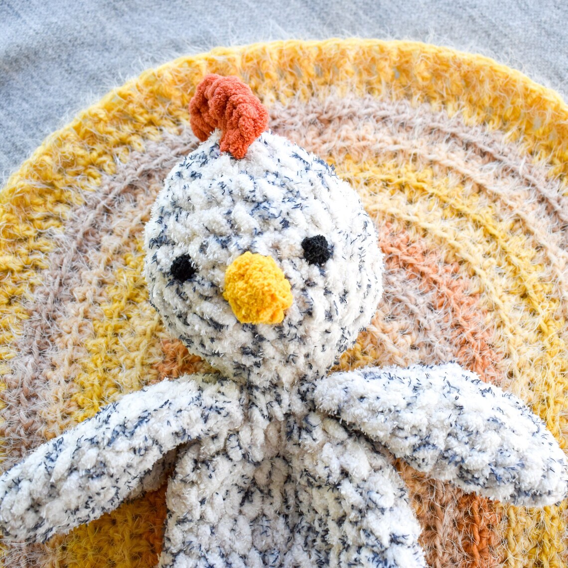 Custom Chicken Snuggler|crochet Animal|plush Toy|baby Gift|lovey ...