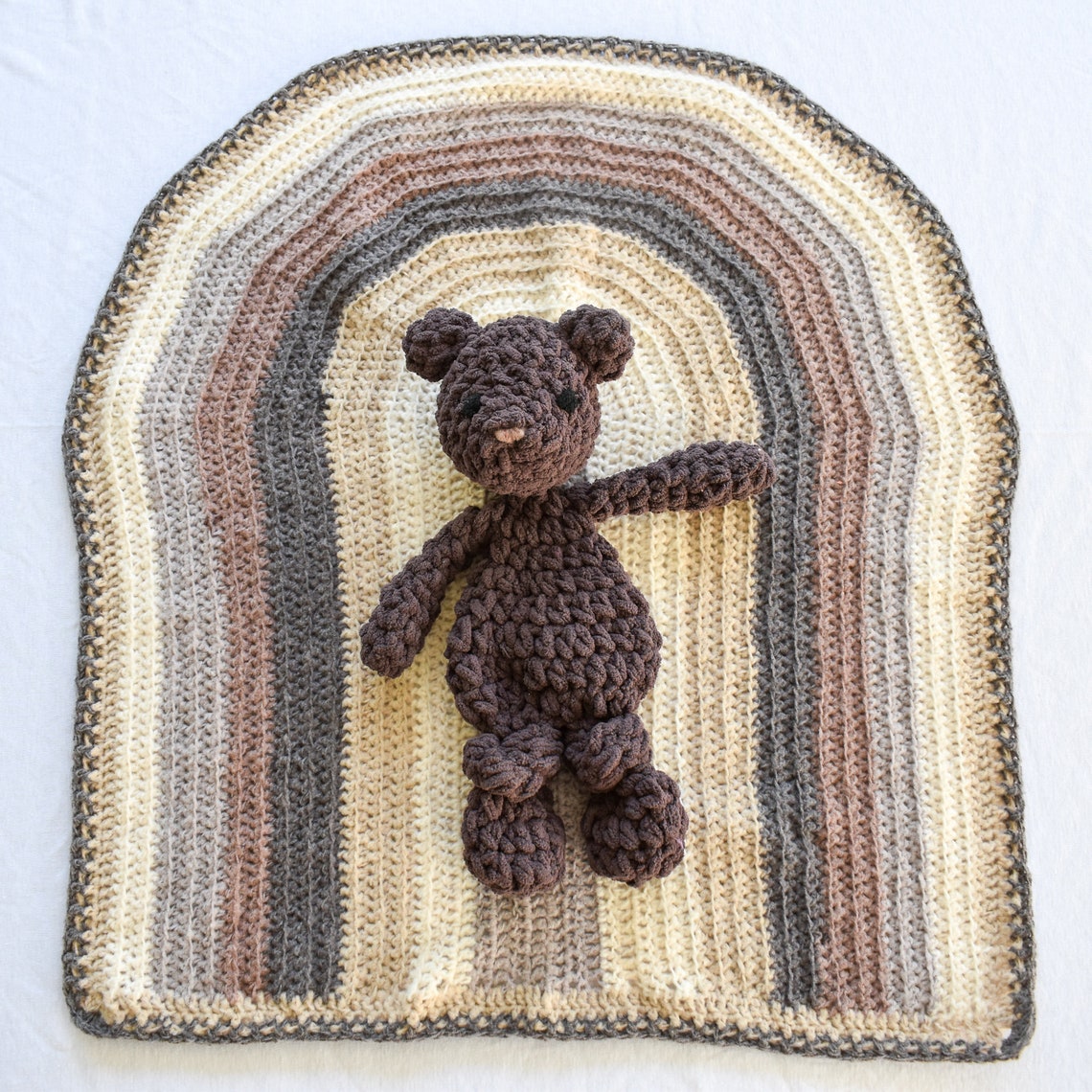 Plush Bear Snuggler|plush Toy|crochet Animal|plushie Crochet|bear ...