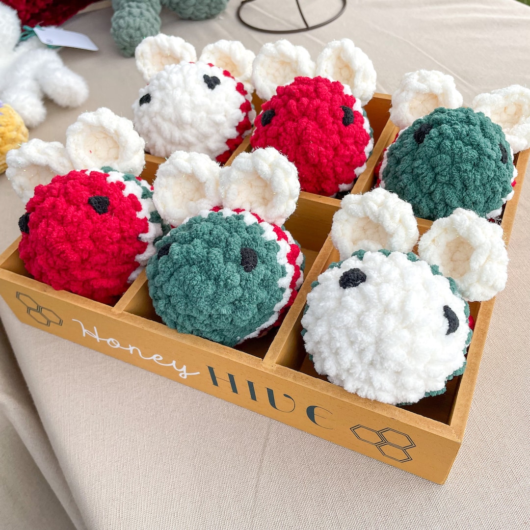 Christmas Chunky Bee|bee Plushie|stocking Stuffer|christmas Gift|gift ...