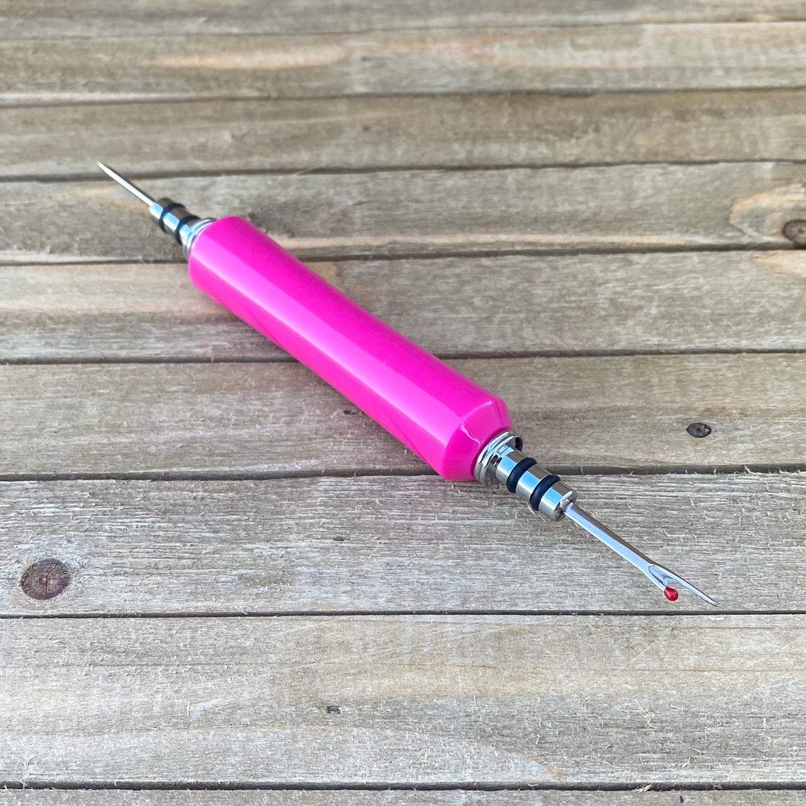 Hot Pink Ergonomic Hand Turned Seam Ripper Large Seam Ripper - Etsy