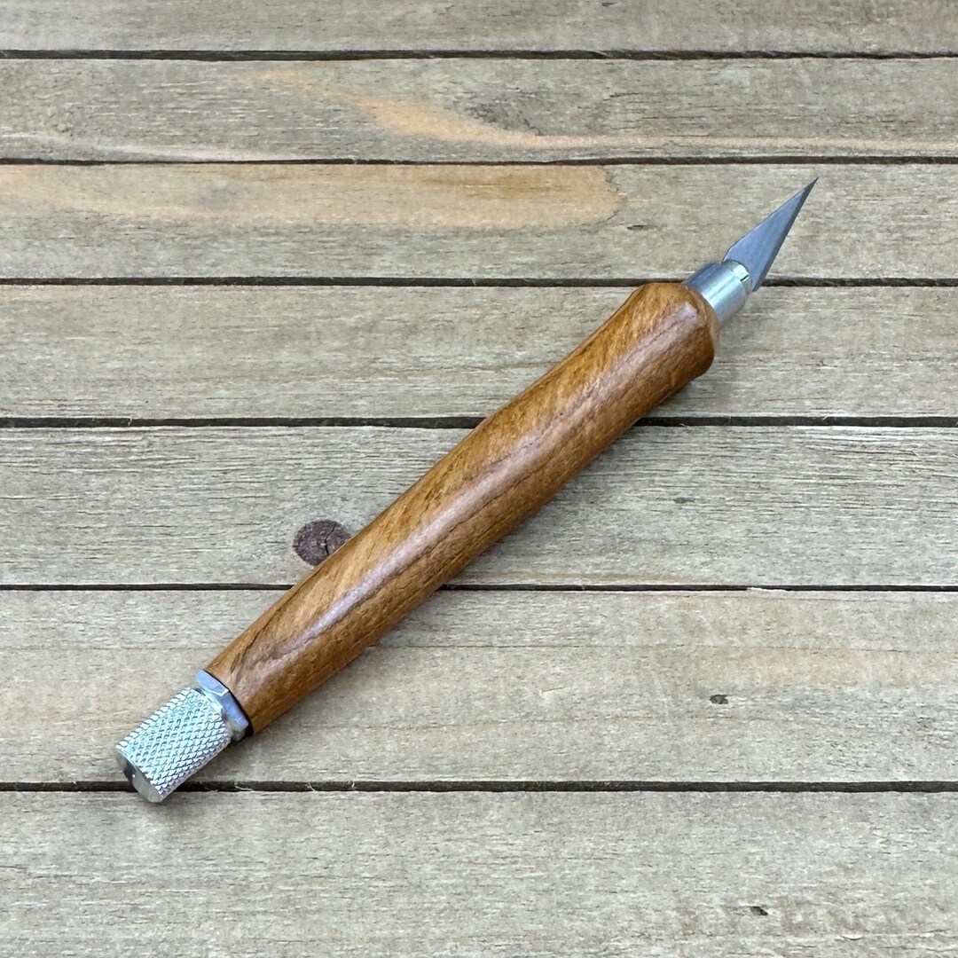 Reclaimed Bradford Pear Wood Hobby Scalpel, Handcrafted Modified Blades ...