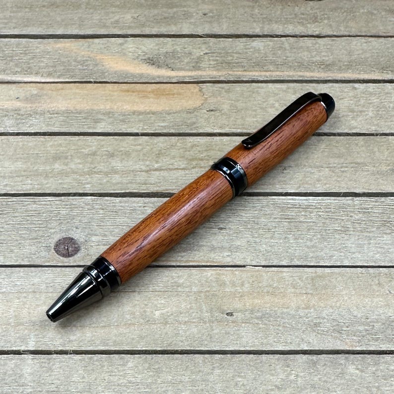 Bolígrafo estilo puro de madera de caoba sapeli exótica, bolígrafo ...
