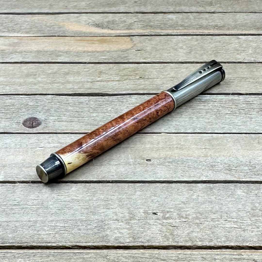 Beautiful Mesquite Burl Wood Snap Cap Parker Style Ballpoint Pen ...