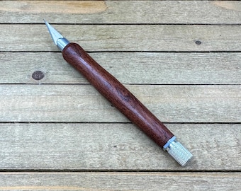 Reclaimed Bradford Pear Wood Hobby Scalpel, Handcrafted Modified Blades ...