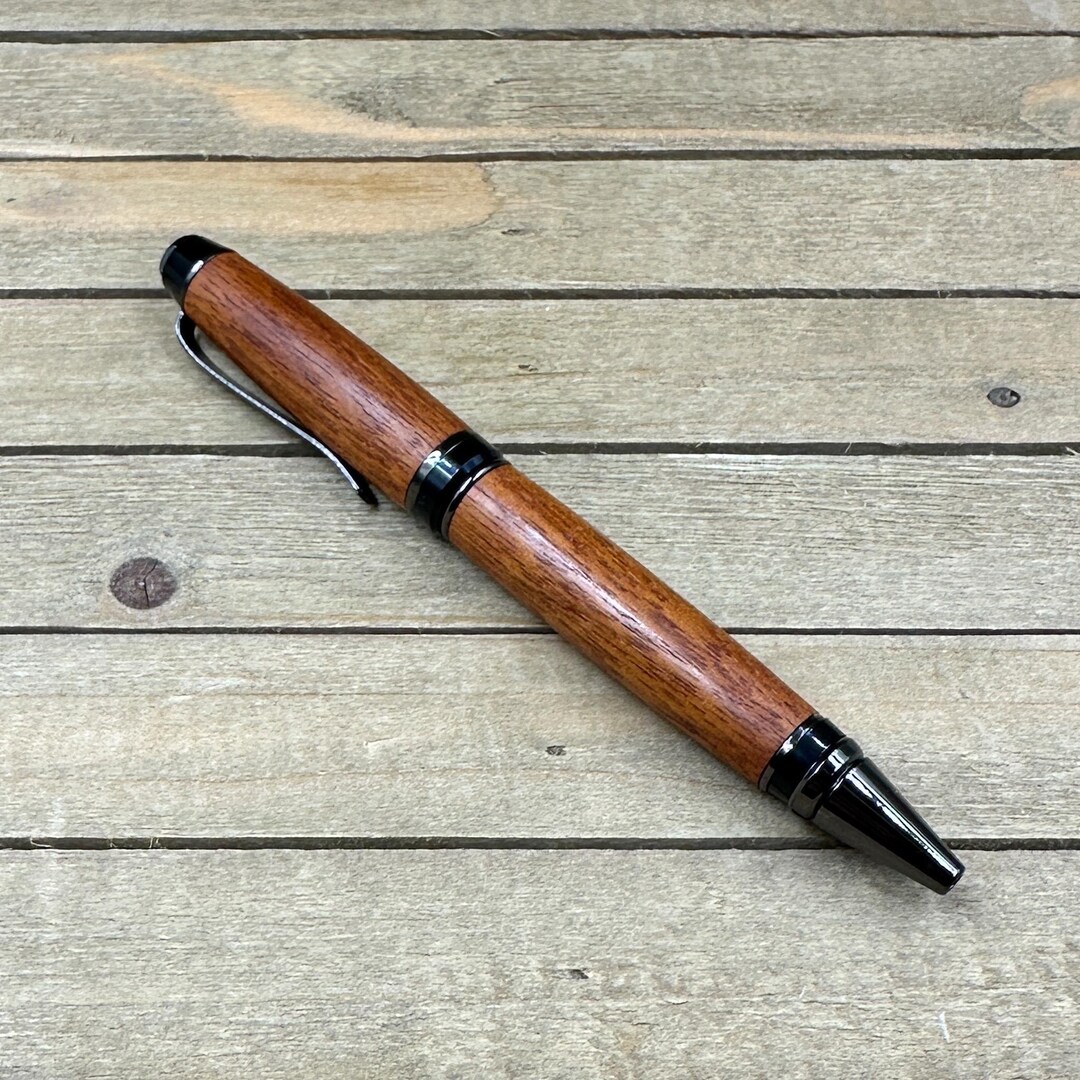 Bolígrafo estilo puro de madera de caoba sapeli exótica, bolígrafo ...