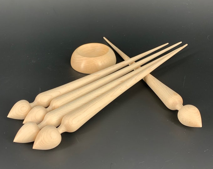 Flax Spindle Stick, Original Size - Etsy