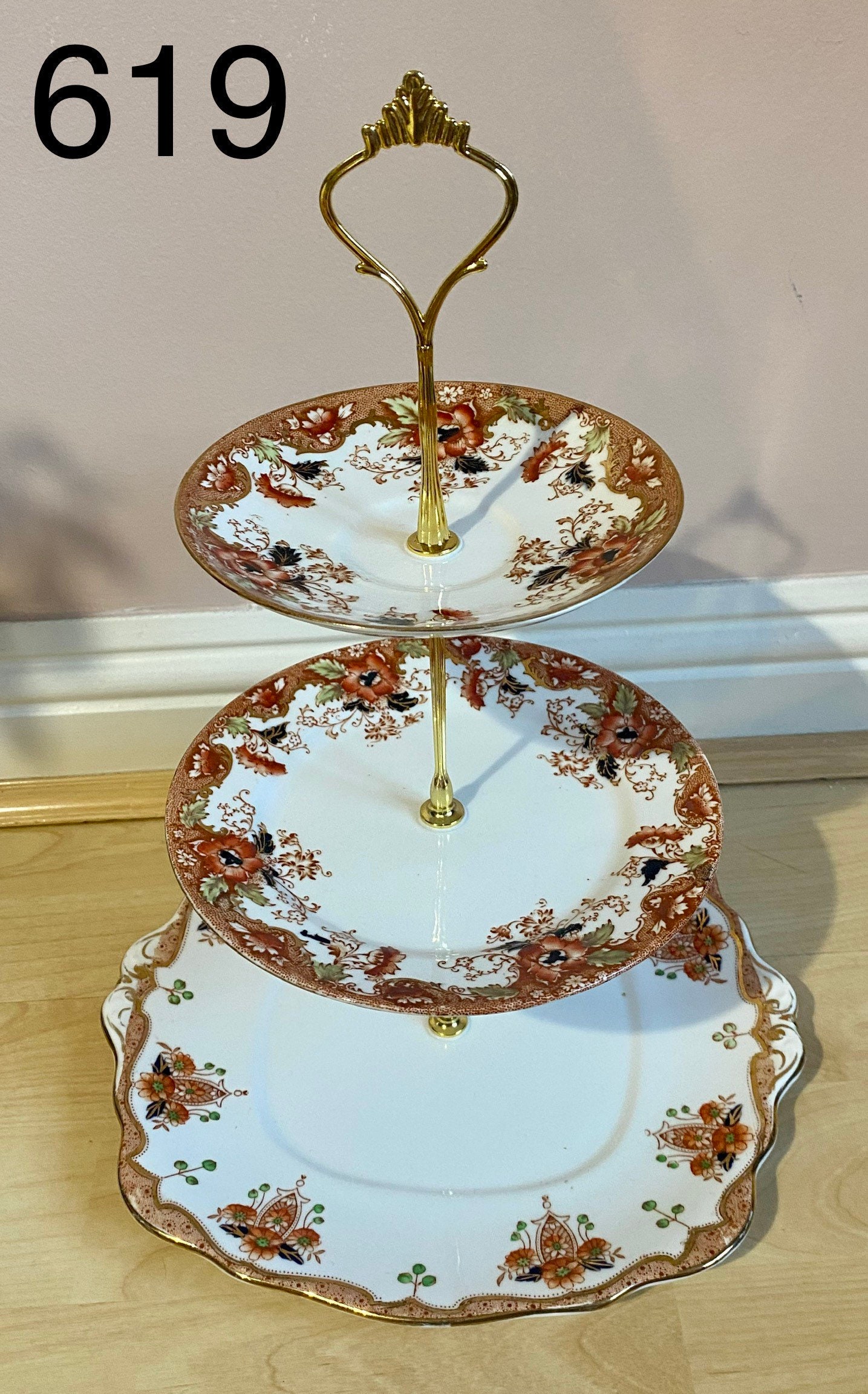 Vintage Three Tier Cake Stand - Etsy