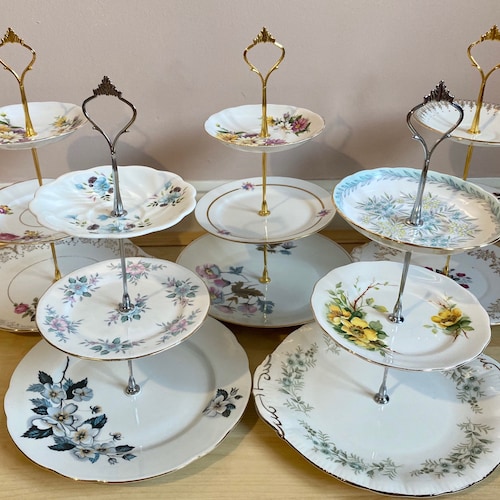Stainless Steel 3 Tier Afternoon Tea Stand / Cake Stand Medium - Etsy UK