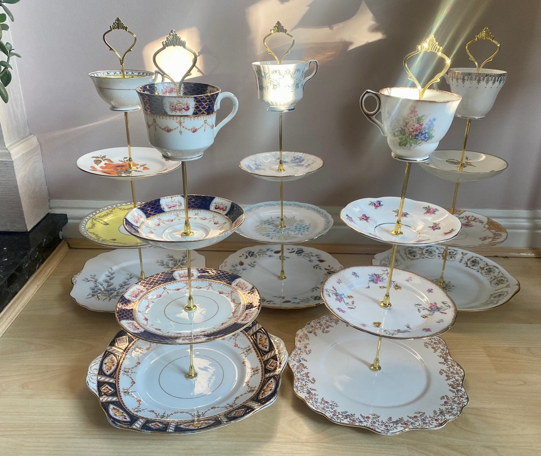 Vintage Four Tier Cake Stand - Etsy