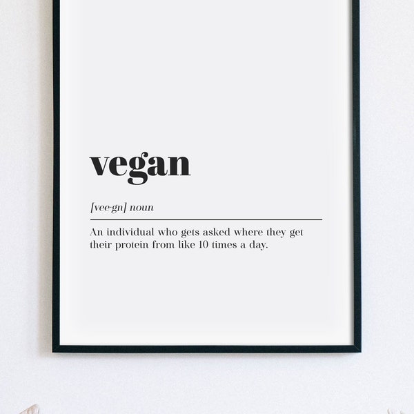 Vegan Poster - Etsy