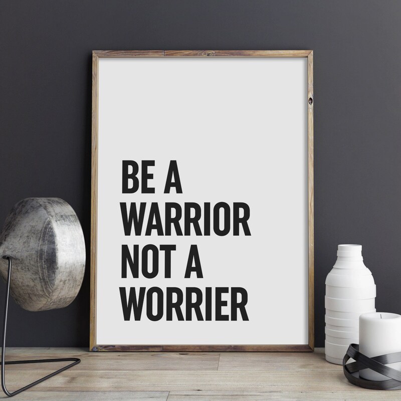 Warrior Not Worrier - Etsy
