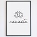 Namaste Print, Meditation Poster, Namaste Wall Art, Zen Printable Art ...