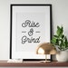 Rise & Grind Print, Motivational Poster, Inspirational Quote Printable ...
