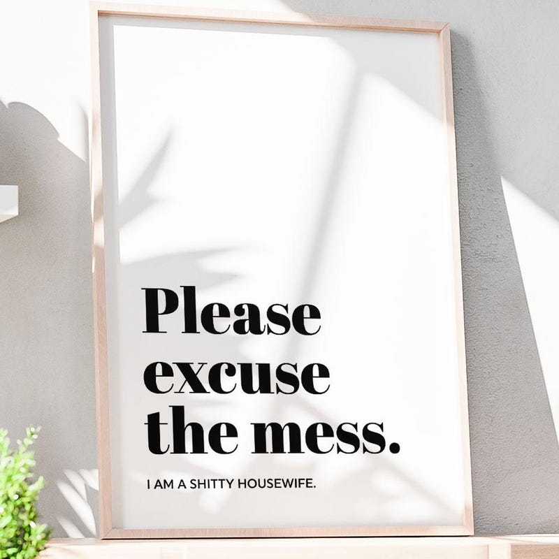 Messy House Sign - Etsy