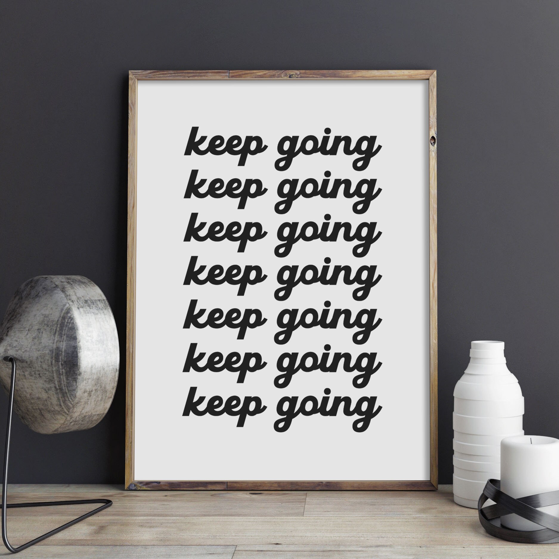 Keep Going Print Motivational Poster Inspirational Printable - Etsy