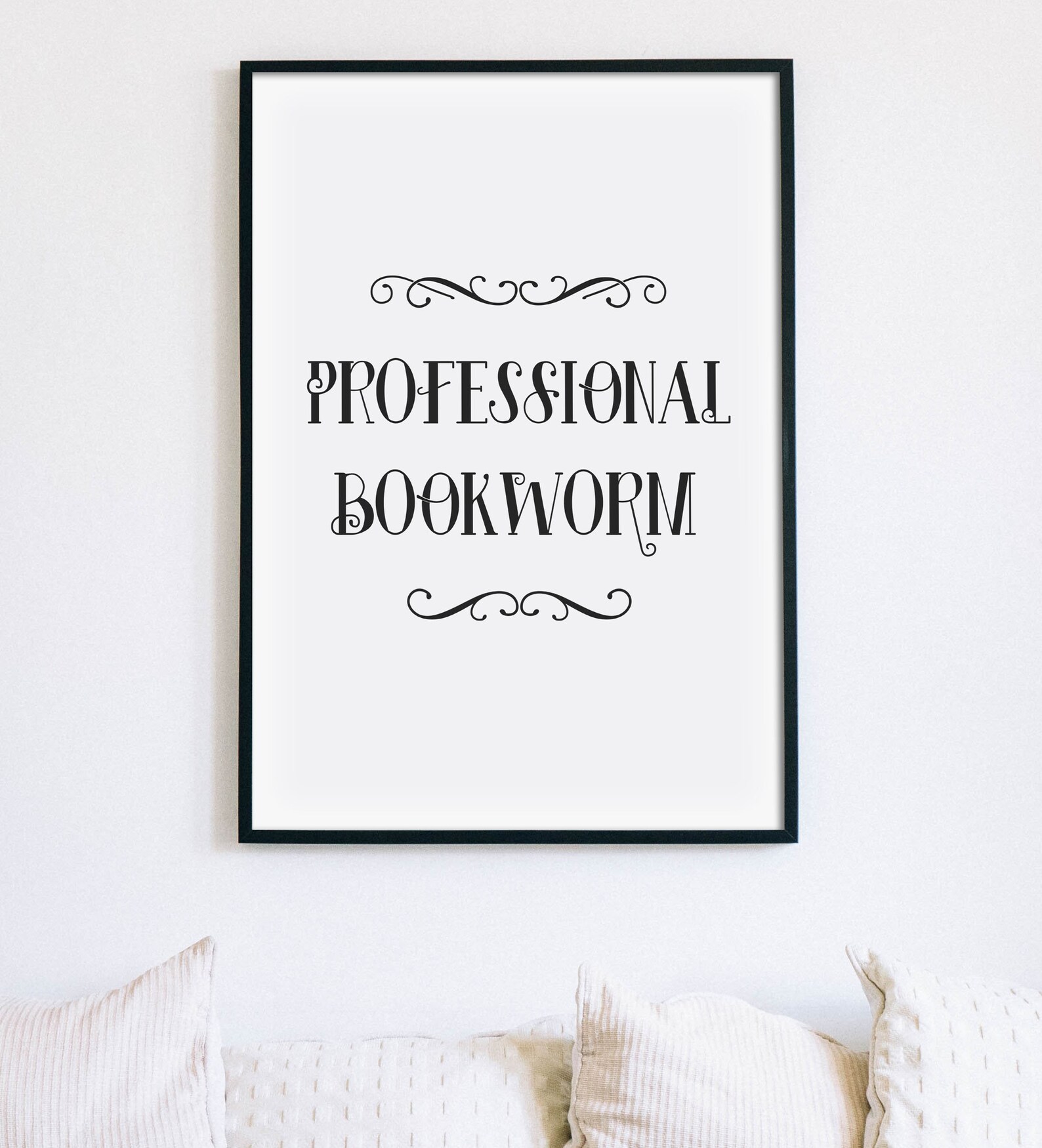 Professional Bookworm Print Bedroom Poster Book Lover - Etsy