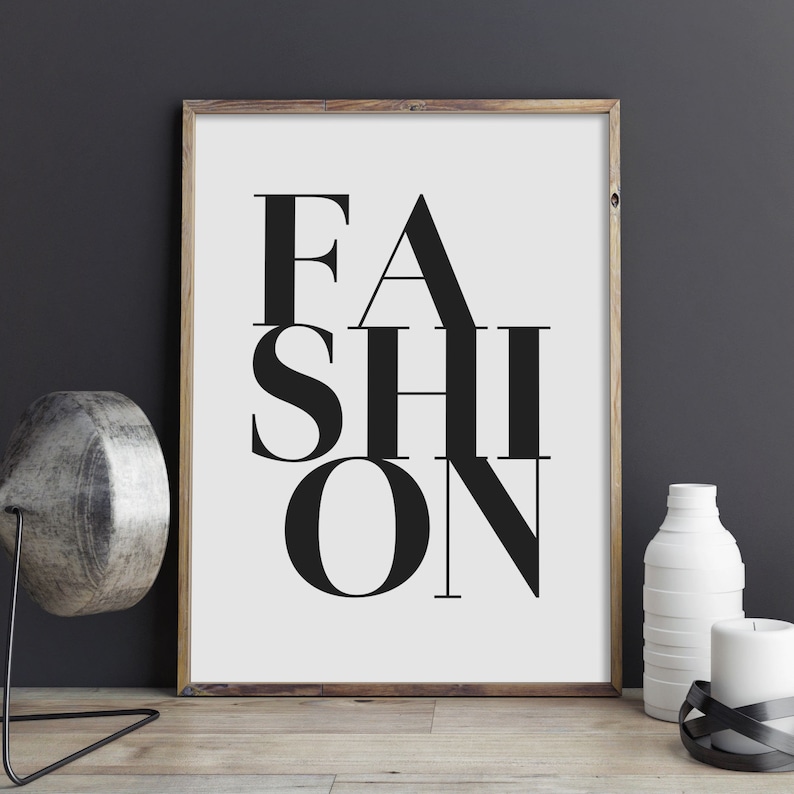 Fashion Printable Wall Art Fashion Poster Bedroom Wall Art - Etsy