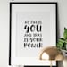 No One is You and That is Your Power Printable Wall Art, Positive ...