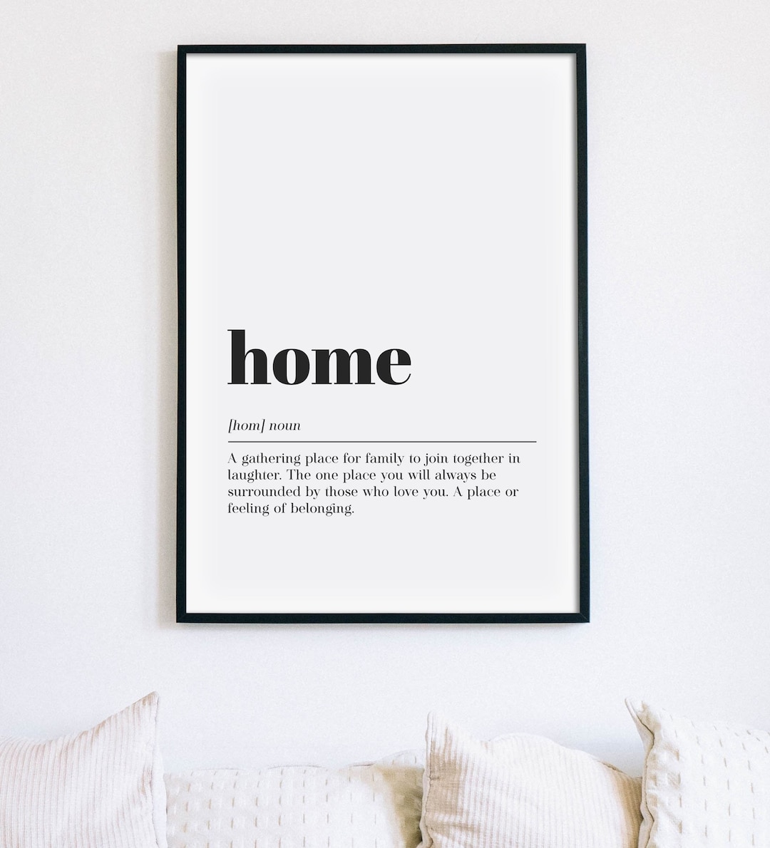 Home Definition Print, Family Poster, Entry Room Printable Wall Art ...