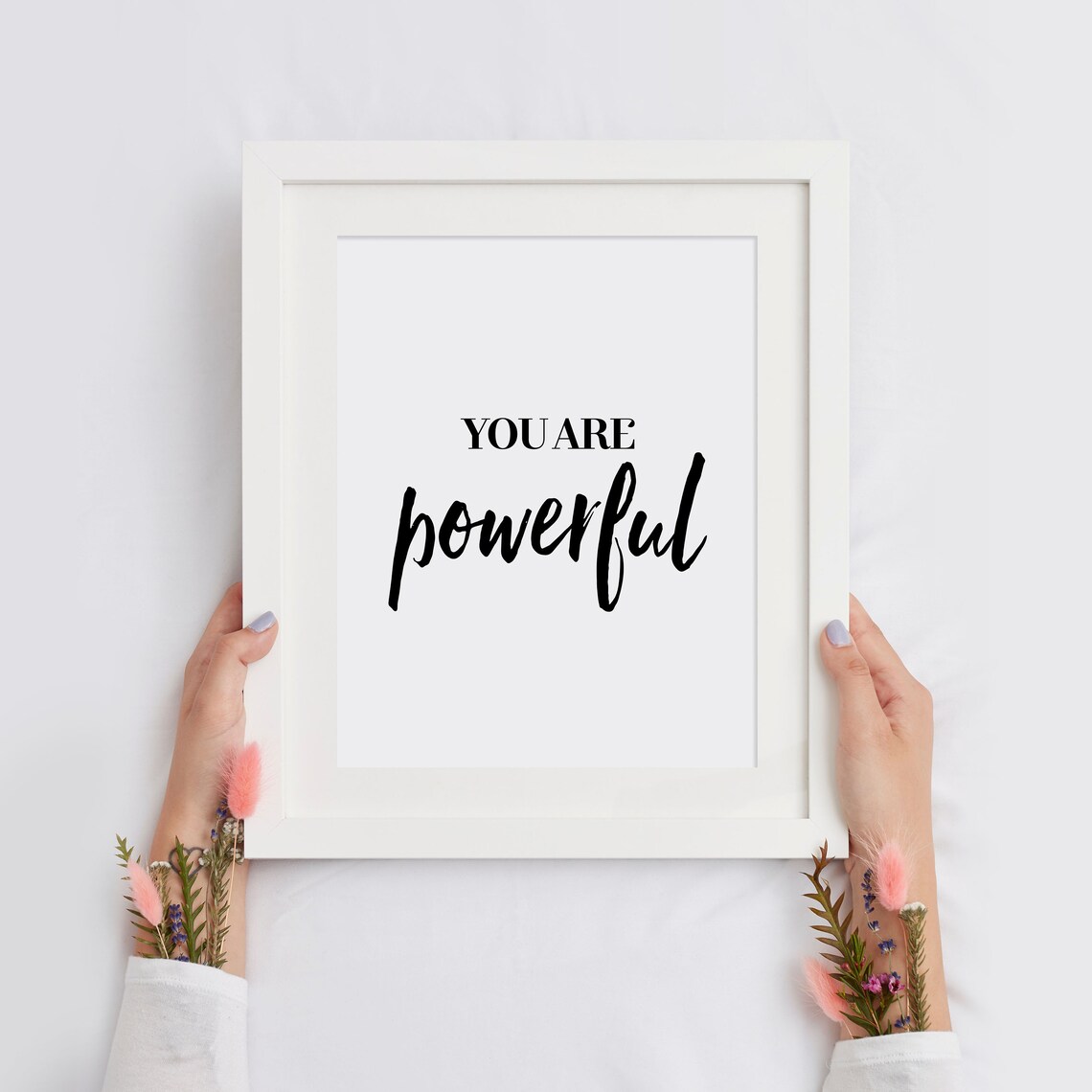You Are Powerful Printable Art Bedroom Wall Art Office | Etsy