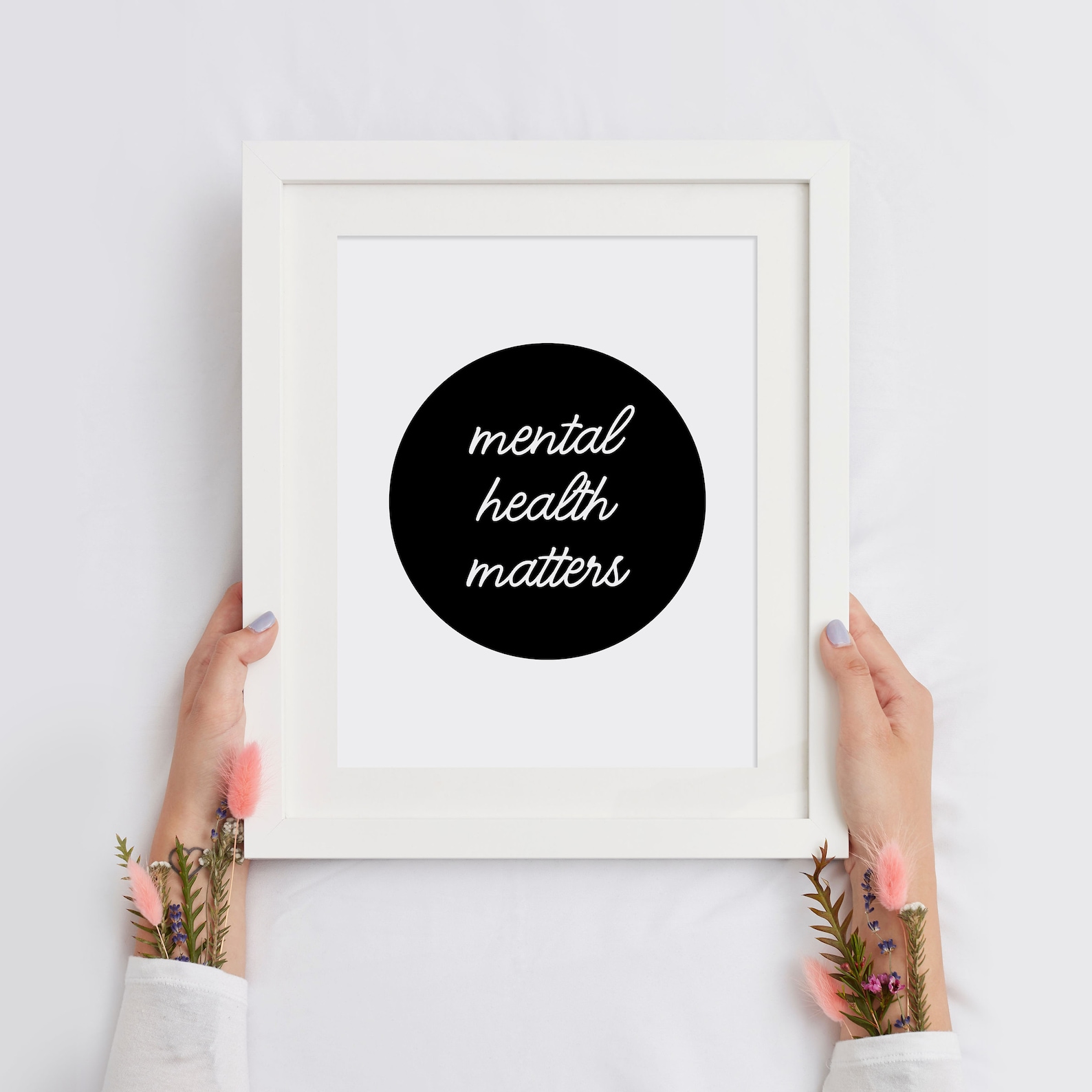Mental Health Matters Printable Wall Art Self Love Poster | Etsy