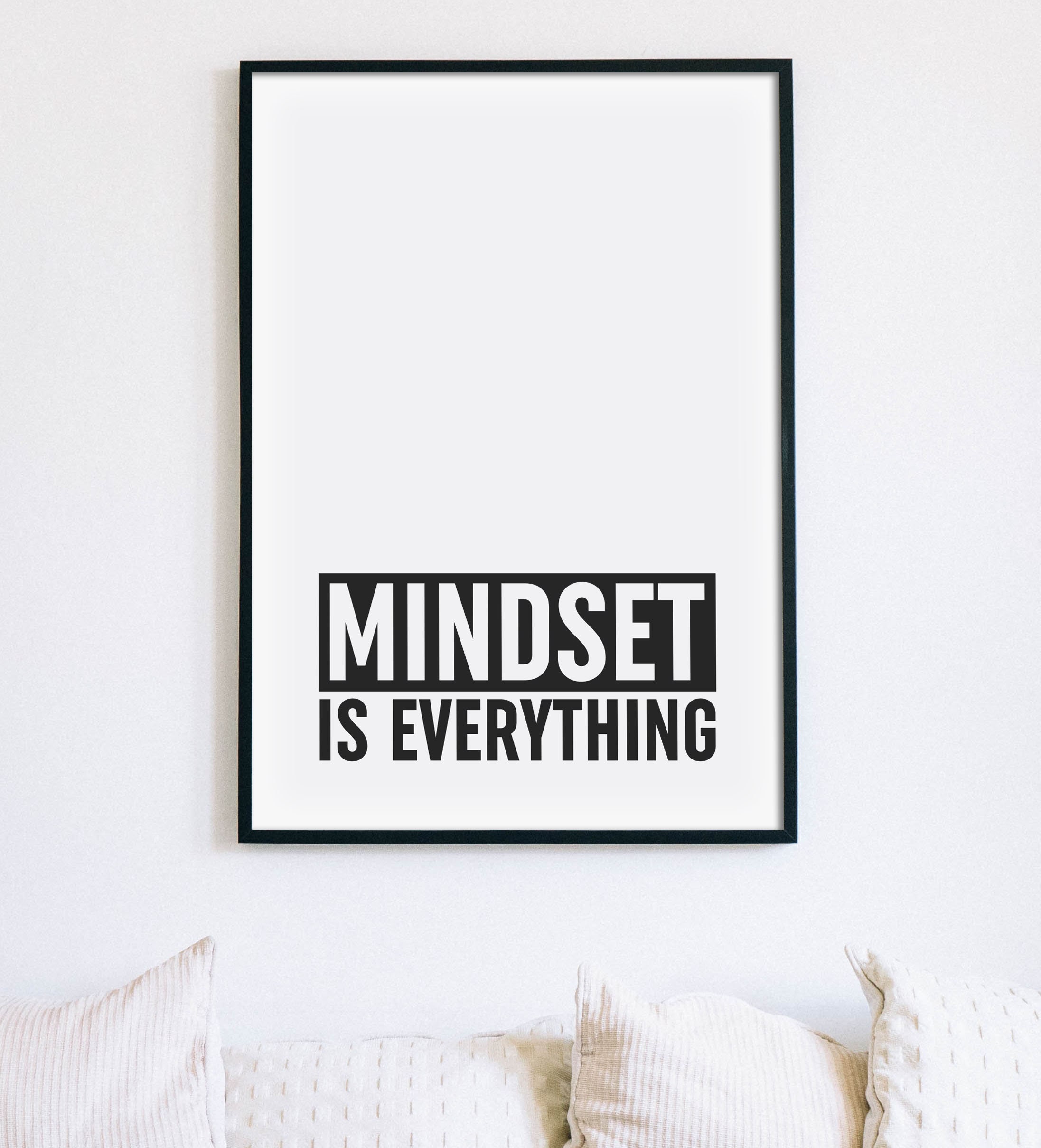 Mindset is Everything Print Office Poster Classroom - Etsy