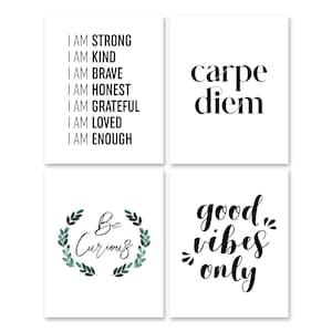 Digital Prints BUNDLE, 16 Posters, Inspirational Printable Quotes ...