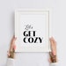 Let's Get Cozy Print, Living Room Poster, Cozy Wall Art, Bedroom ...