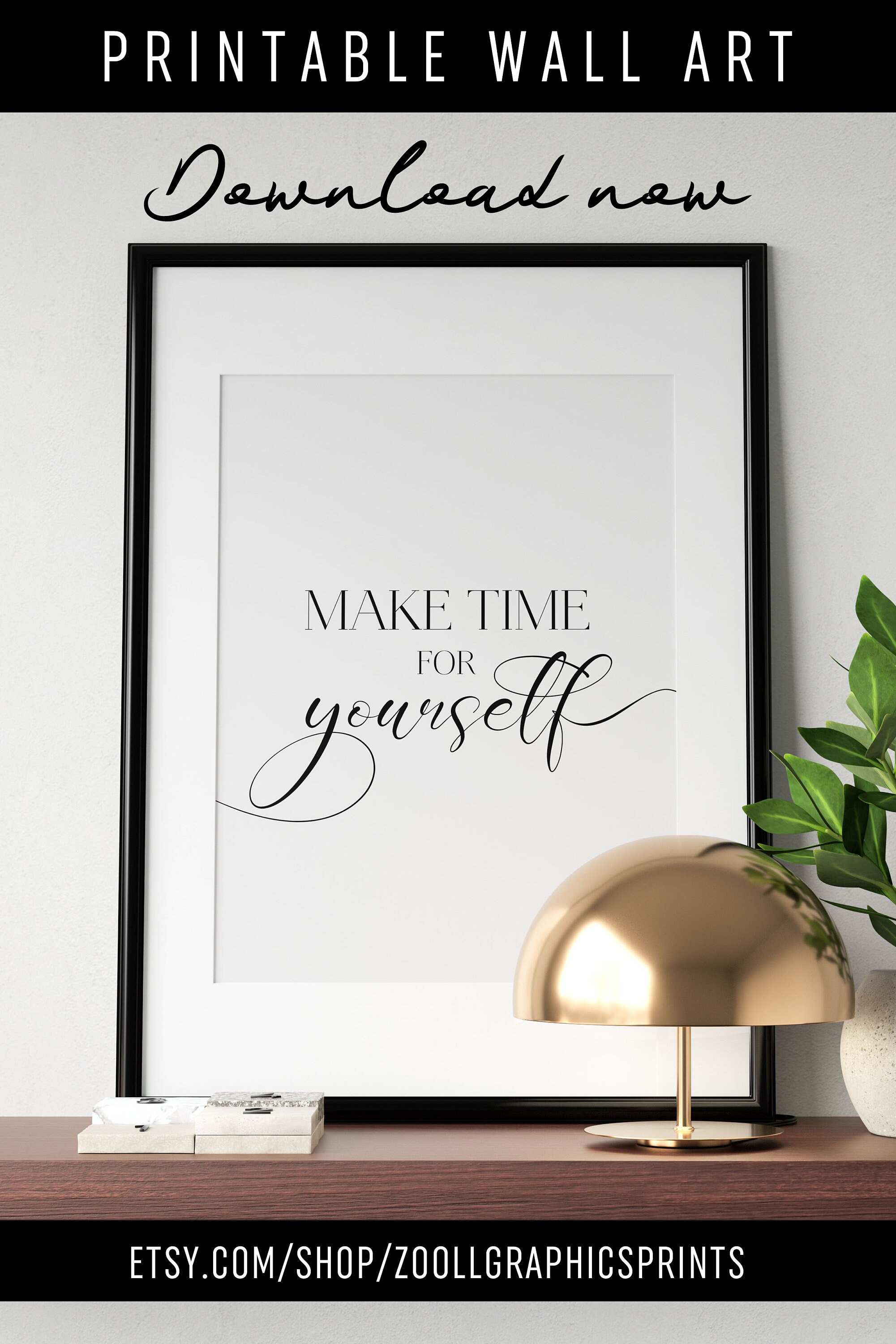 Make Time for Yourself Print Self Care Poster Mental Health - Etsy