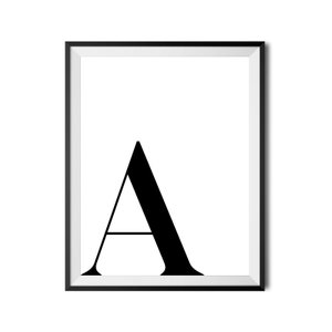 Printable Letter, Letter Sign, Printable Wall Art, Letters Poster ...