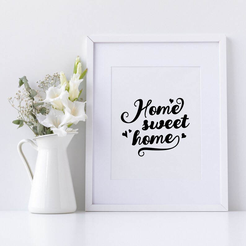 Home Sweet Home Printable Art Hallway Poster Entry Room Wall | Etsy