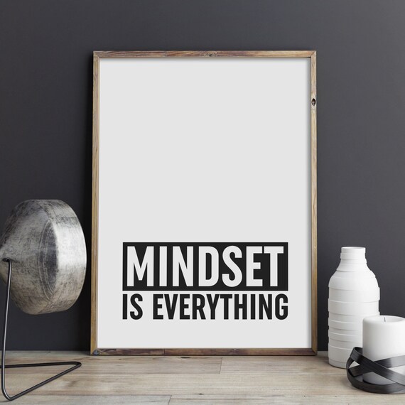Mindset is Everything Print Office Poster Classroom - Etsy