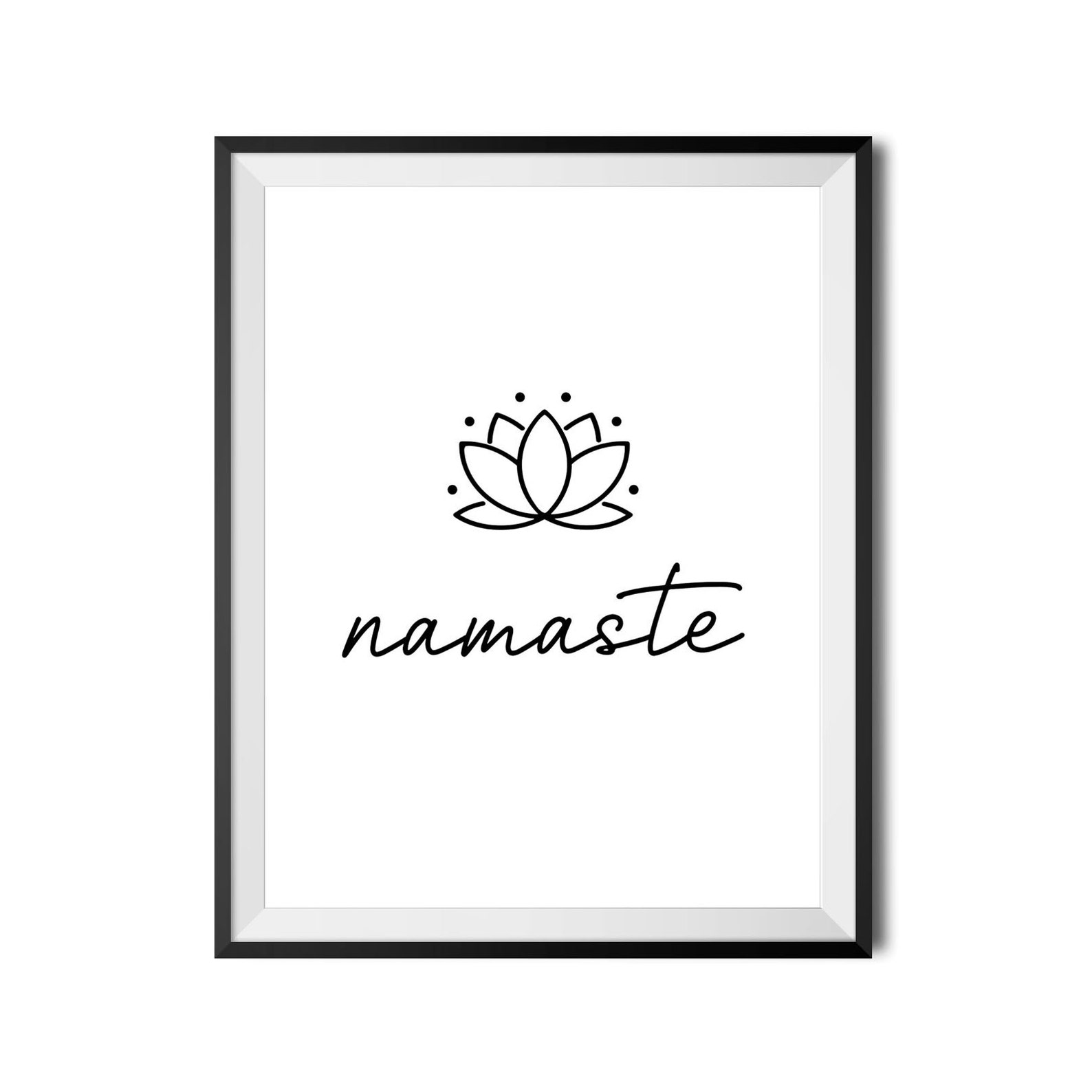Namaste Print Meditation Poster Namaste Wall Art Zen - Etsy