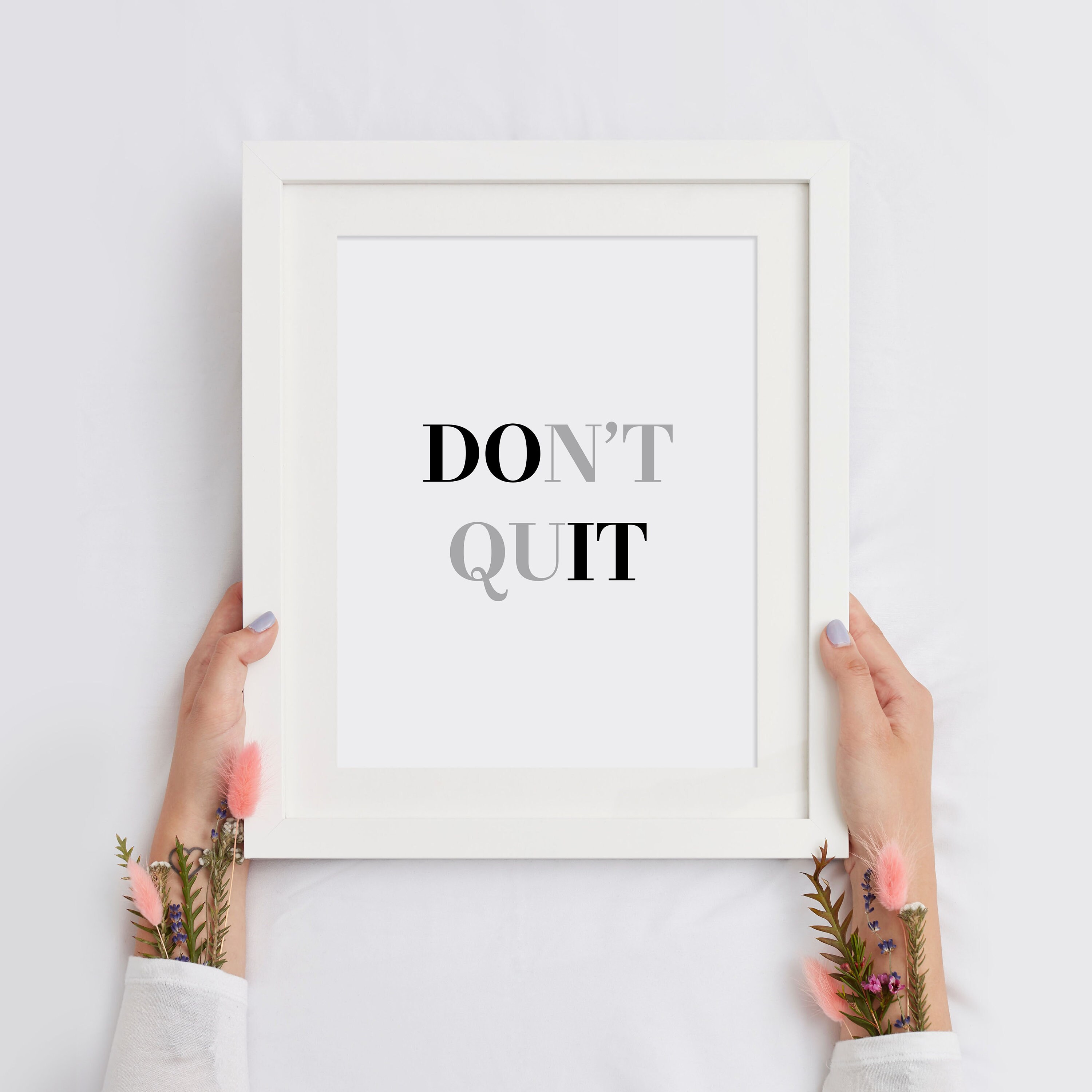 Do It Don't Quit Printable Wall Art Bedroom Poster | Etsy