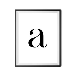 Printable Letter, Letter Sign, Printable Wall Art, Letters Poster ...