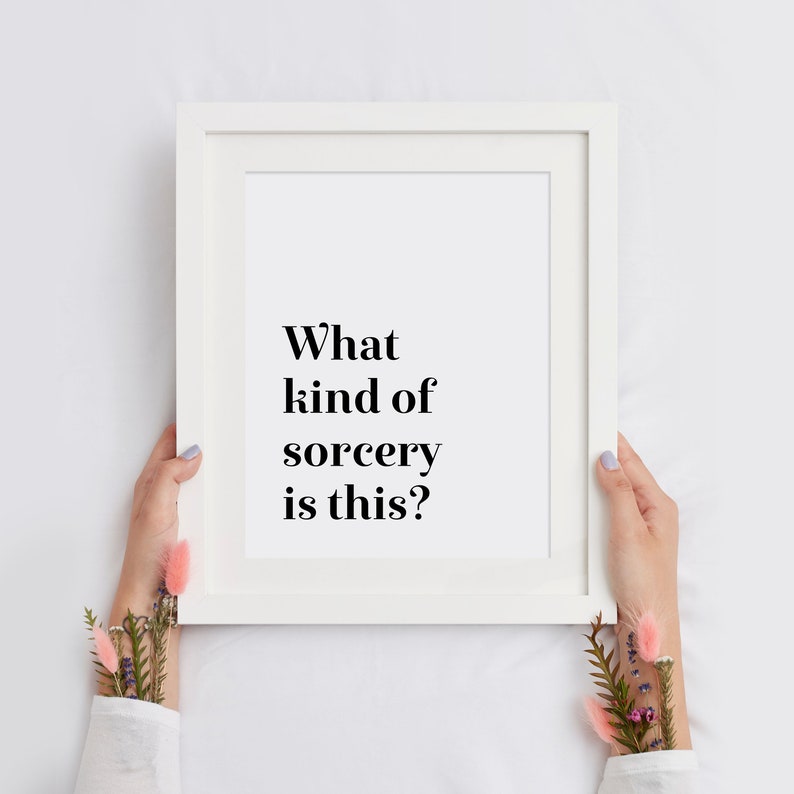 What Kind of Sorcery is This Print Funny Poster Magic Wall - Etsy