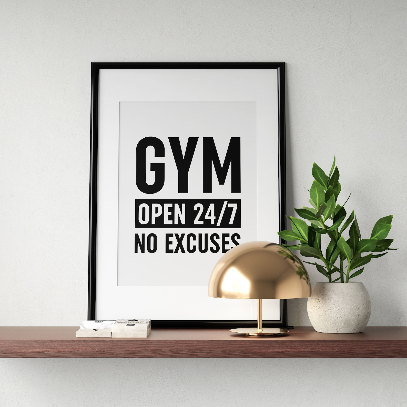 Gym Open 24/7 No Excuses Print, Gym Sign, Fitness Poster, Motivational ...