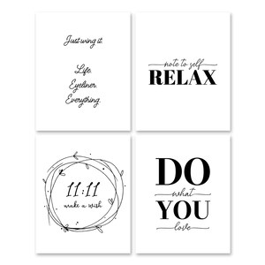 Digital Prints BUNDLE, 16 Posters, Inspirational Printable Quotes ...