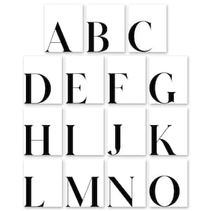 Printable Letter, Letter Sign, Printable Wall Art, Letters Poster ...