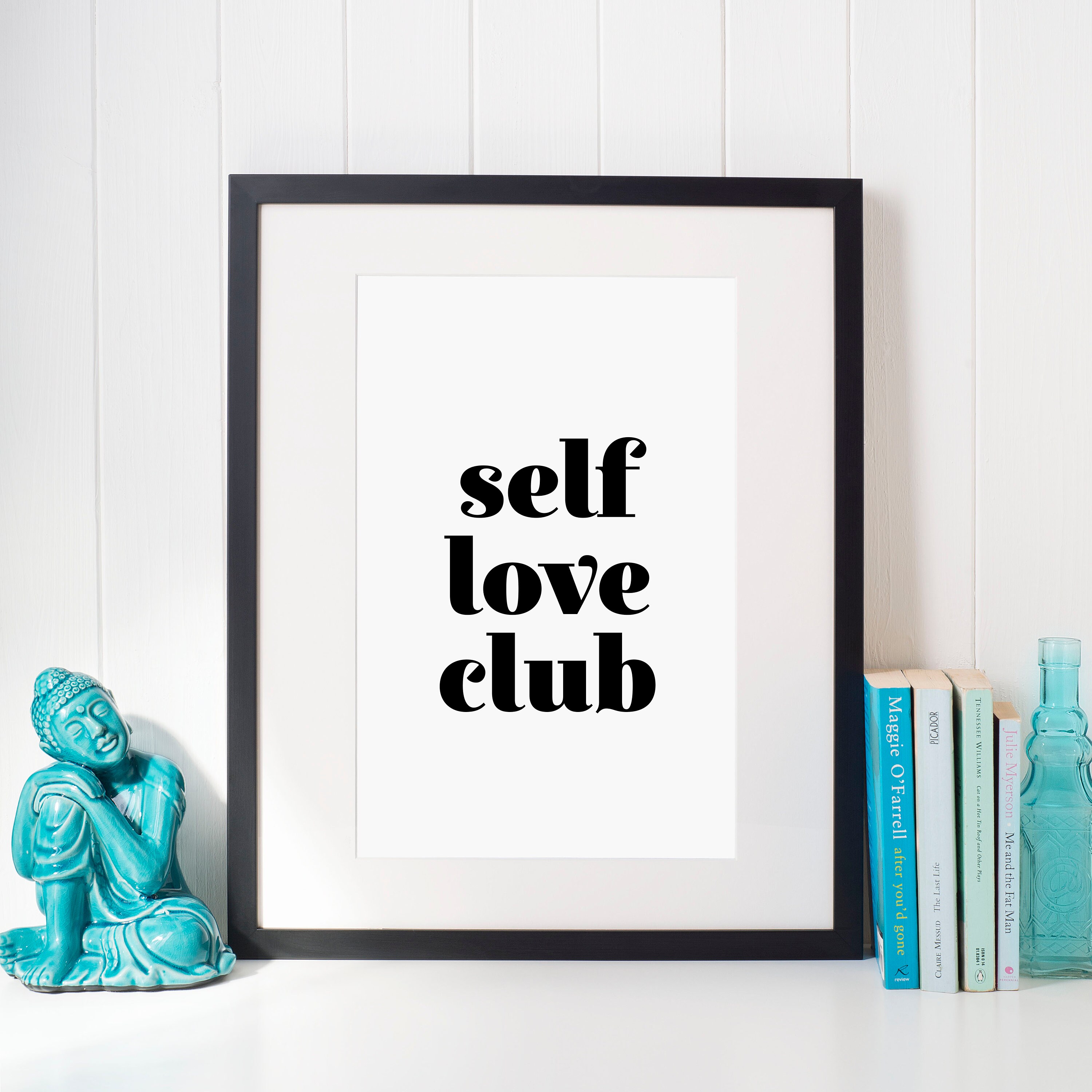 Self Love Club Print Self Love Poster Self Care Wall Art - Etsy